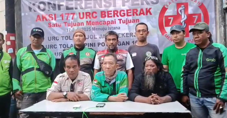 URC Gelar Aksi 177, Tiga Tuntutan Disuarakan Pengemudi Ojol