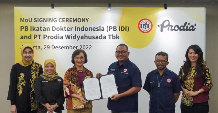 Dukung Kemitraan Promosi Paradigma, Prodia & PB IDI Mantapkan Kerja Sama