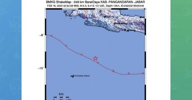 Gempa M5,3 Guncang Samudera Hindia Selatan Jawa, Tak Berpotensi Tsunami