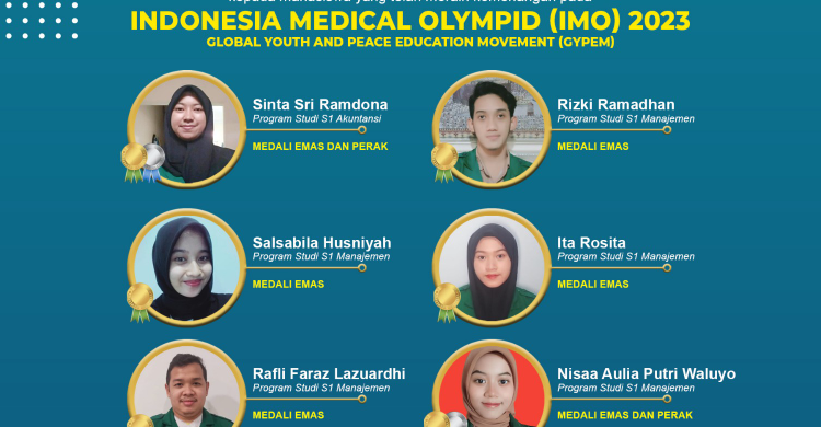 Mahasiswa FEB Uhamka Borong 7 Medali Emas Di Kompetisi IMO Gypem 2023