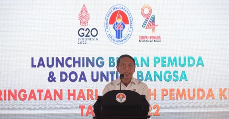 Menpora Launching Logo HSP Dan Bulan Pemuda 2022
