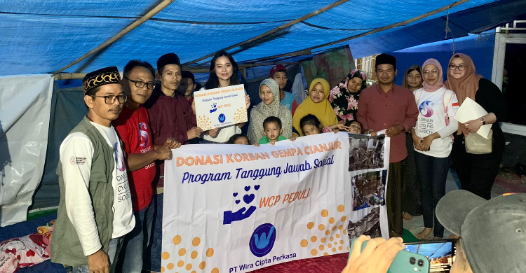 PT Wira Cipta Perkasa Salurkan Bantuan Untuk Korban Gempa Cianjur