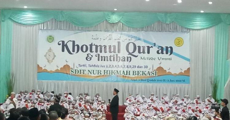 SDIT Nur Hikmah Bekasi Gelar Khotmul Qur`an Dan Imtihan: Orang Tua Terharu