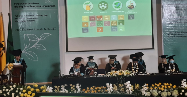 Trisakti Kukuhkan Prof Astri Rinanti Jadi Guru Besar Rekayasa Lingkungan