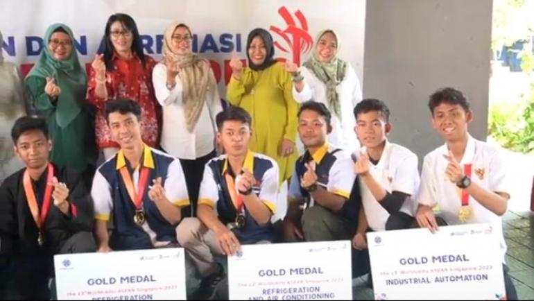 BBPVP Bekasi Borong Medali Di Ajang WorldSkills ASEAN 2023