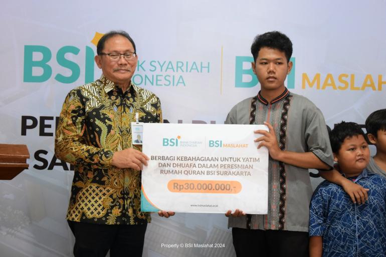 BSI Maslahat Launching Rumah Quran Bina Santri Indonesia Di Solo