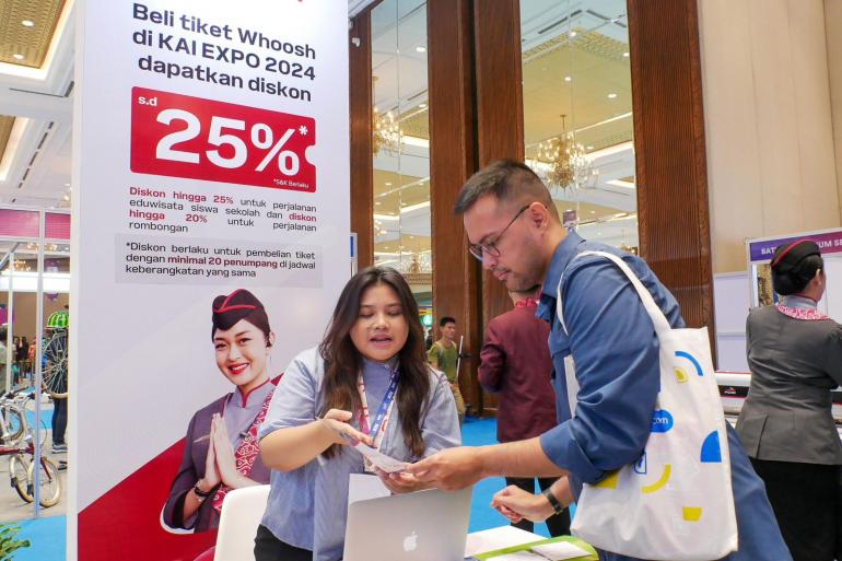 Di KAI Expo 2024, KCIC Berikan Diskon 25% Tiket Kereta Whoosh