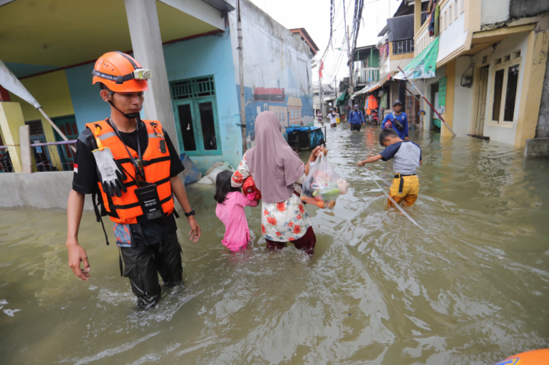Diguyur Hujan Lebat, Sejumlah Wilayah Di Jakarta Kebanjiran