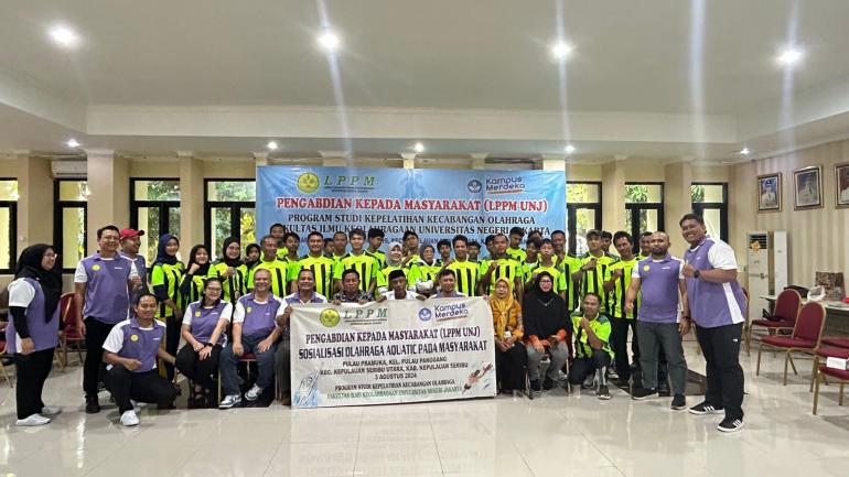 Dipimpin KKO, LPPM UNJ Gelar Sosialisasi Olahraga Aquatic Di Pulau Pramuka