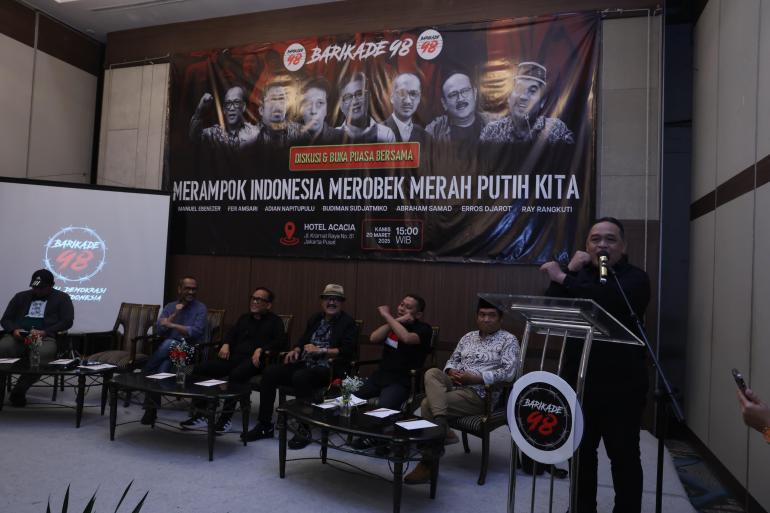 Diskusi Barikade 98, Aktivis Serukan Negara Tegas Sikat Korupsi