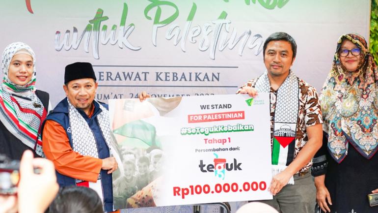 Bantu Gaza, Teguk Gandeng Dompet Dhuafa