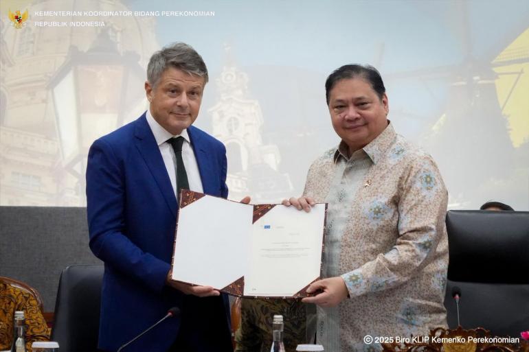 Dubes Uni Eropa Denis Chaibi Resmikan Visa Cascade Bareng Menko Airlangga