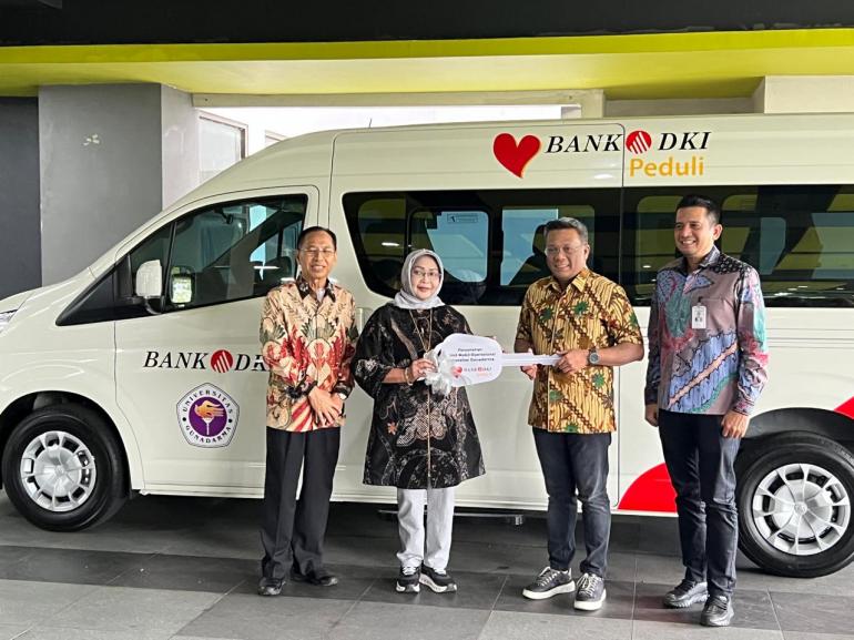 Dukung Kegiatan Kampus, Bank DKI Berikan 1 Mobil Operasional Ke Gunadarma