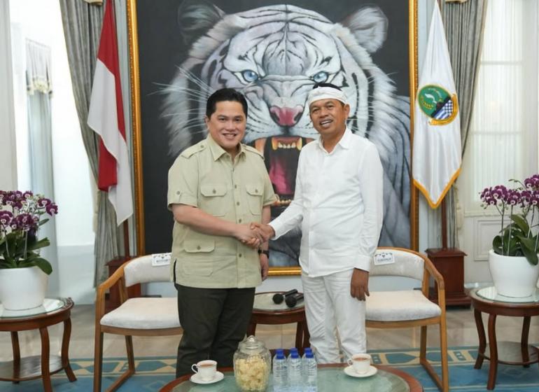 Erick Temui KDM Di Bandung, Bahas Optimalisasi Aset BUMN Untuk Rakyat Jabar