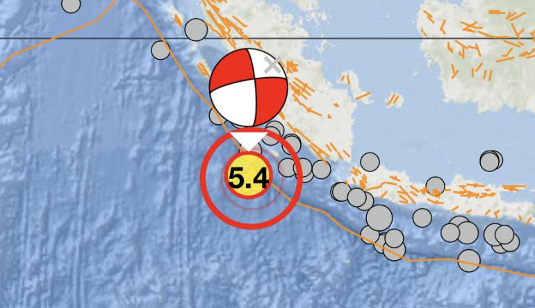 Gempa Terkini M 5,4 Guncang Bengkulu, BMKG: Tidak Berpotensi Tsunami