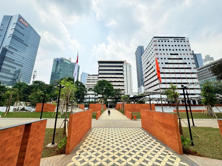 Jaga Keseimbangan Alam, Unika Atma Jaya Rampungkan Pembangunan RTH