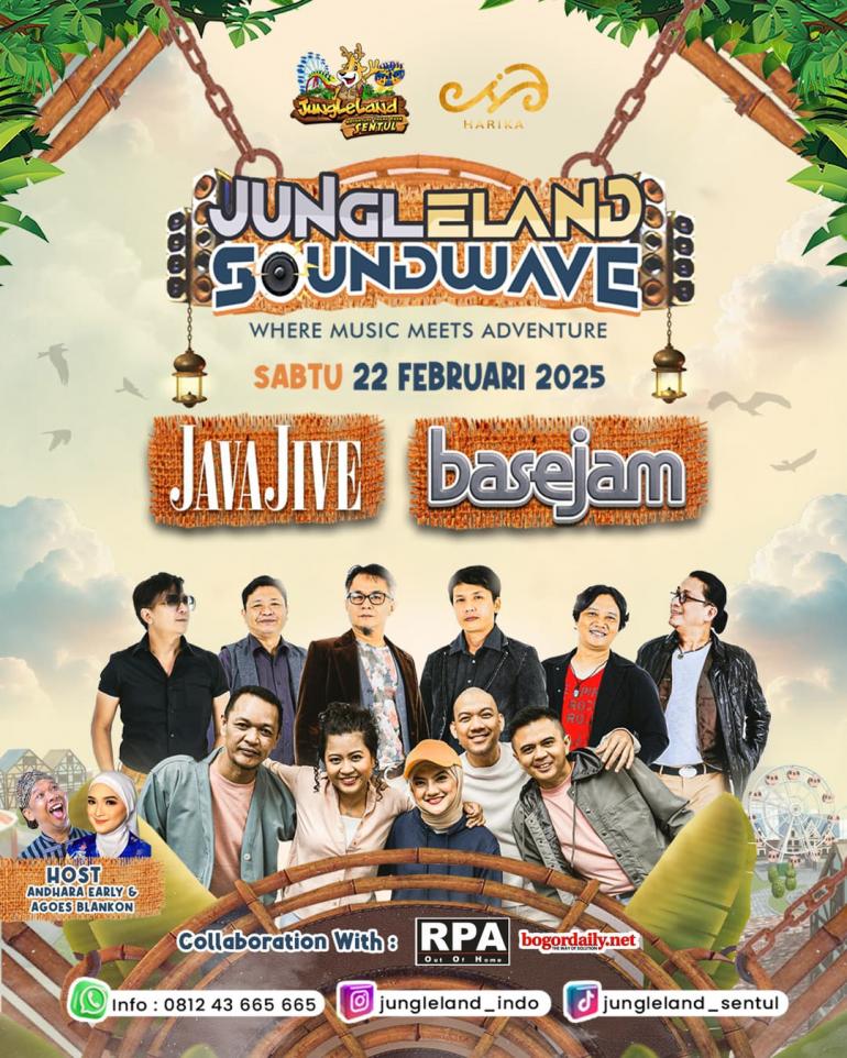 Jungleland Sentul Hadirkan Konser Group Band Base Jam & Java Jive