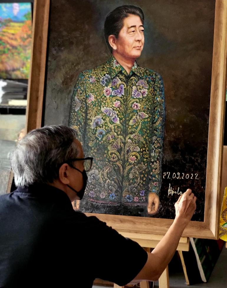 Kampanyekan Perdamaian, Dipo Alam Jadikan Lukisan Sebagai Alat Diplomasi