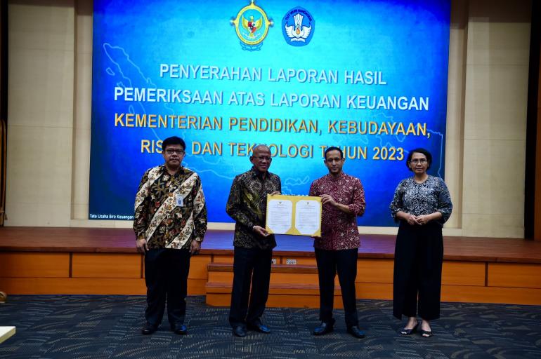 Kemendikbudristek Raih Opini WTP 11 kali Berturut-turut