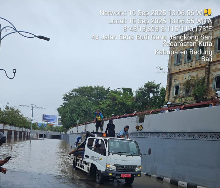 Kementerian PU Cepat Tanggap Tangani Banjir Di Bali