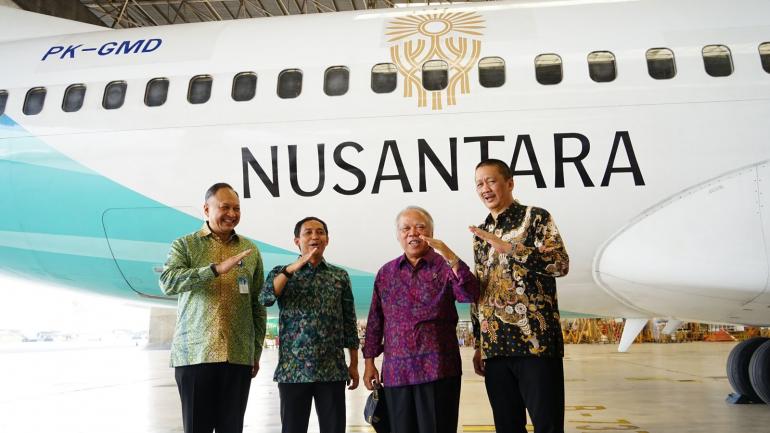 Kolaborasi dengan Otorita IKN, Garuda Jadi Official Airline HUT ke-79 RI