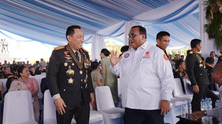 KSPSI Meriahkan HUT Bhayangkara, Andi Gani Apresiasi Perhatian Kapolri Ke Buruh