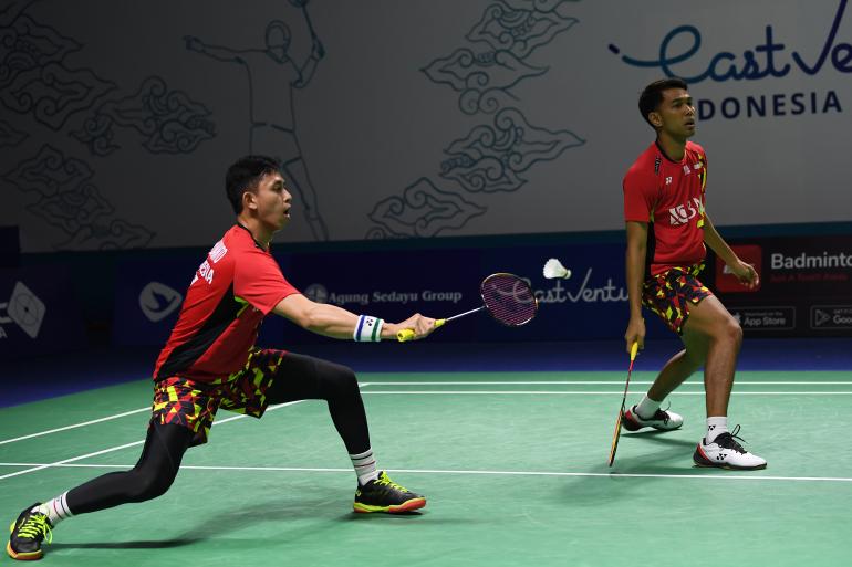 Menuju Final Malaysia Open 2022 Fajri Ganyang Malaysia, Apri/Fadia ...