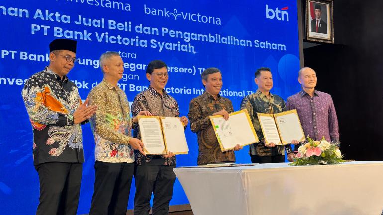 Menuju Spin-off, BTN Teken Akta Jual Beli Bank Victoria Syariah