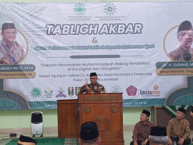 Muhammadiyah Tangerang Gelar Tabligh Akbar di Masjid Agung Al-Jabbar