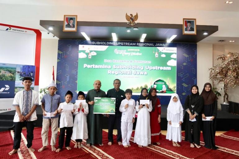 Pertamina Subholding Upstream Regional Jawa Salurkan Bantuan Kepada Anak Yatim
