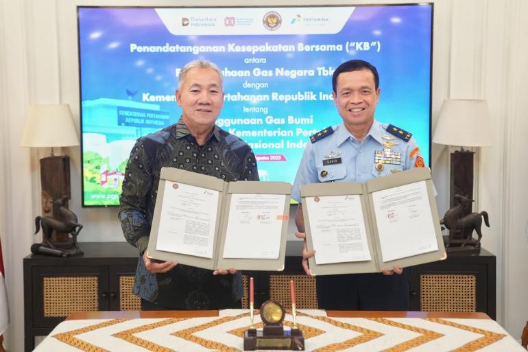 PGN Kembali Pasok Gas Ke Kemenhan Dan TNI
