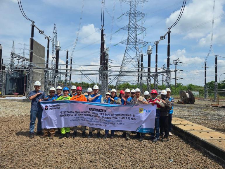 PLN UIP JBB Beri Tegangan Proyek Rekonfigurasi GITET 500 kV Muara Tawar ...