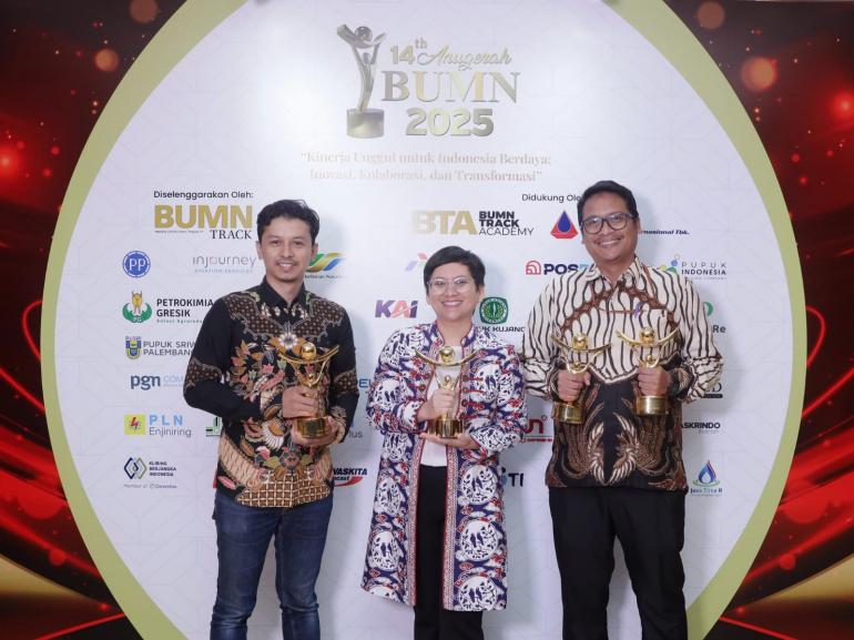 Pupuk Indonesia Raih 3 Penghargaan dalam Ajang 14th Anugerah BUMN 2025