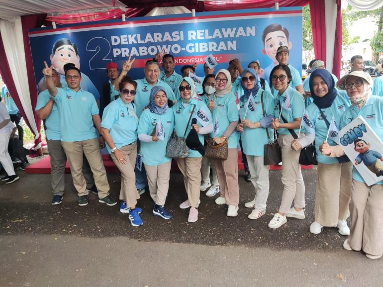 Relawan Bulungan Bergerak 02 Deklarasi Dukung Prabowo-Gibran