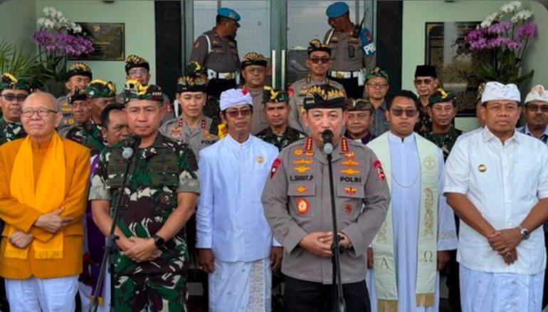 Sukseskan Pilkada Serentak, Kapolri Dan Panglima TNI Gelar Doa Bersama Di Bali