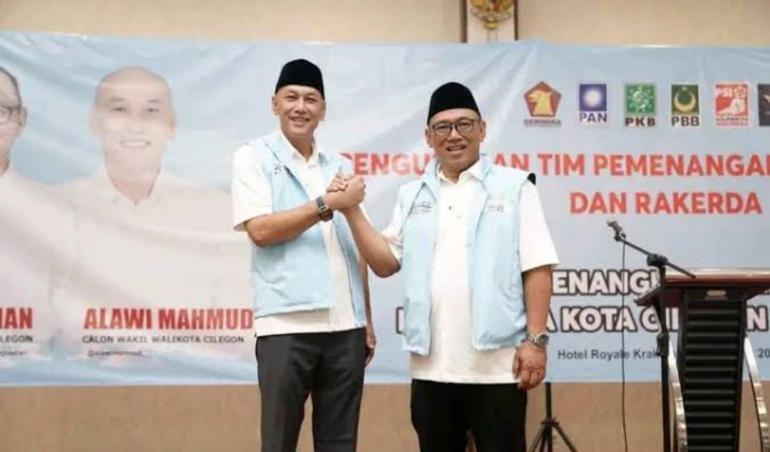 Survei IDM: Elektabilitas Helldy-Alawi 55,1 Persen Di Pilwalkot Cilegon