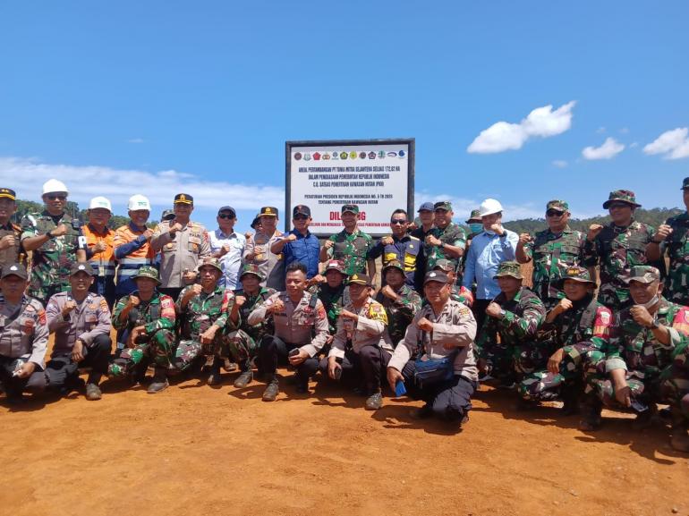 Satgas PKH Segel Kawasan Konsesi Nikel PT TMS di Kabaena
