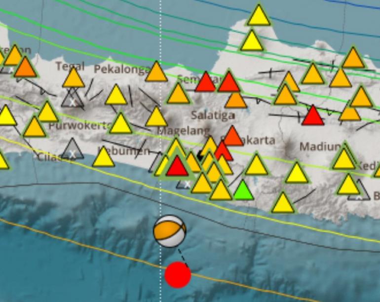 Gempa Gunungkidul M5,5 Terjadi Akibat Deformasi Batuan Di Bidang Megathrust