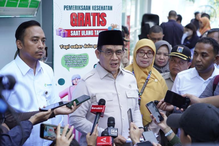 Wamenag Ajak Masyarakat Ramai-ramai Manfaatkan Cek Kesehatan Gratis