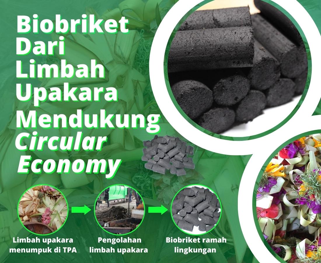 Biokara Pemanfaatan Limbah Upakara Menjadi Biobriket Sebagai Sumber