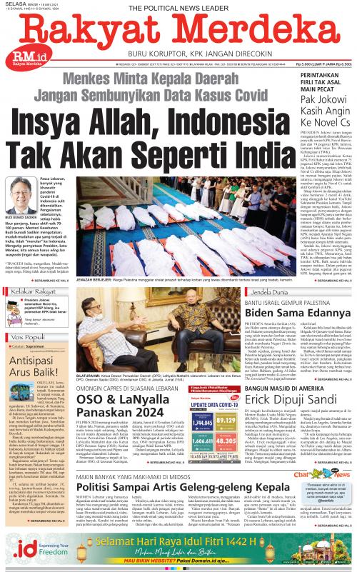 Epaper Rakyat Merdeka 18 Mei 2021
