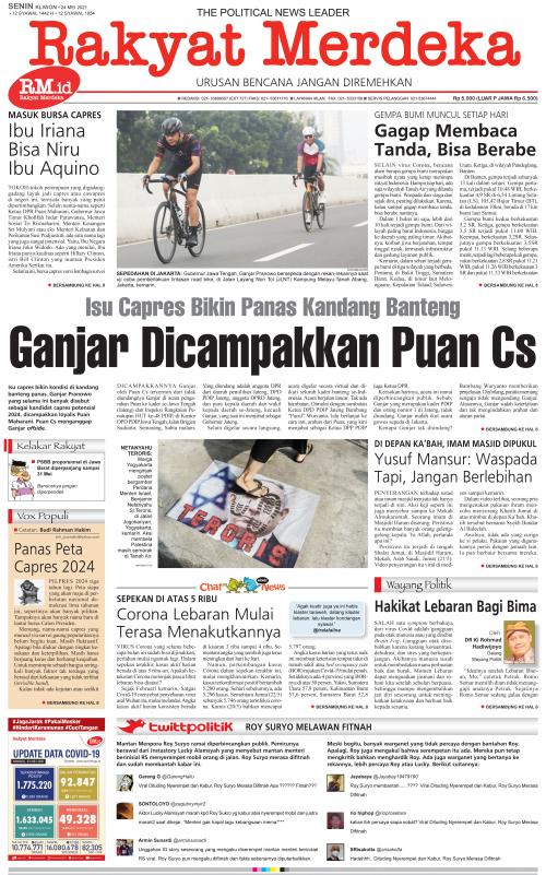 Epaper Rakyat Merdeka 24 Mei 2021