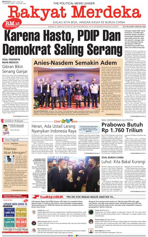 Epaper Rakyat Merdeka 30 Mei 2021