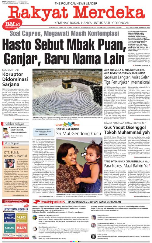 Epaper Rakyat Merdeka 24 Oktober 2021