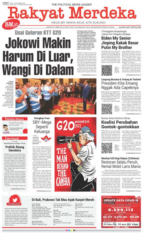 Epaper Rakyat Merdeka 18 November 2022