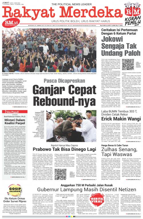 Epaper Rakyat Merdeka 5 Mei 2023