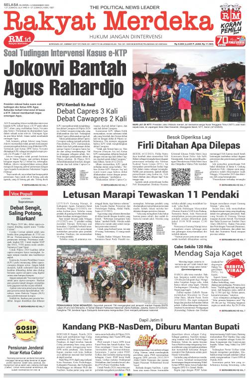 Epaper Rakyat Merdeka 5 Desember 2023