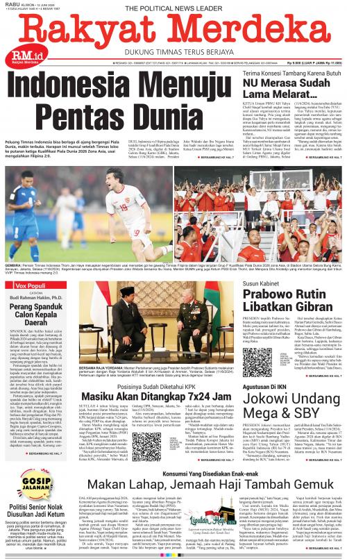Epaper Rakyat Merdeka 12 Juni 2024