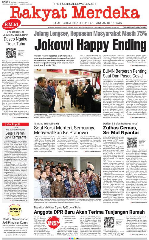 Epaper Rakyat Merdeka 5 Oktober 2024