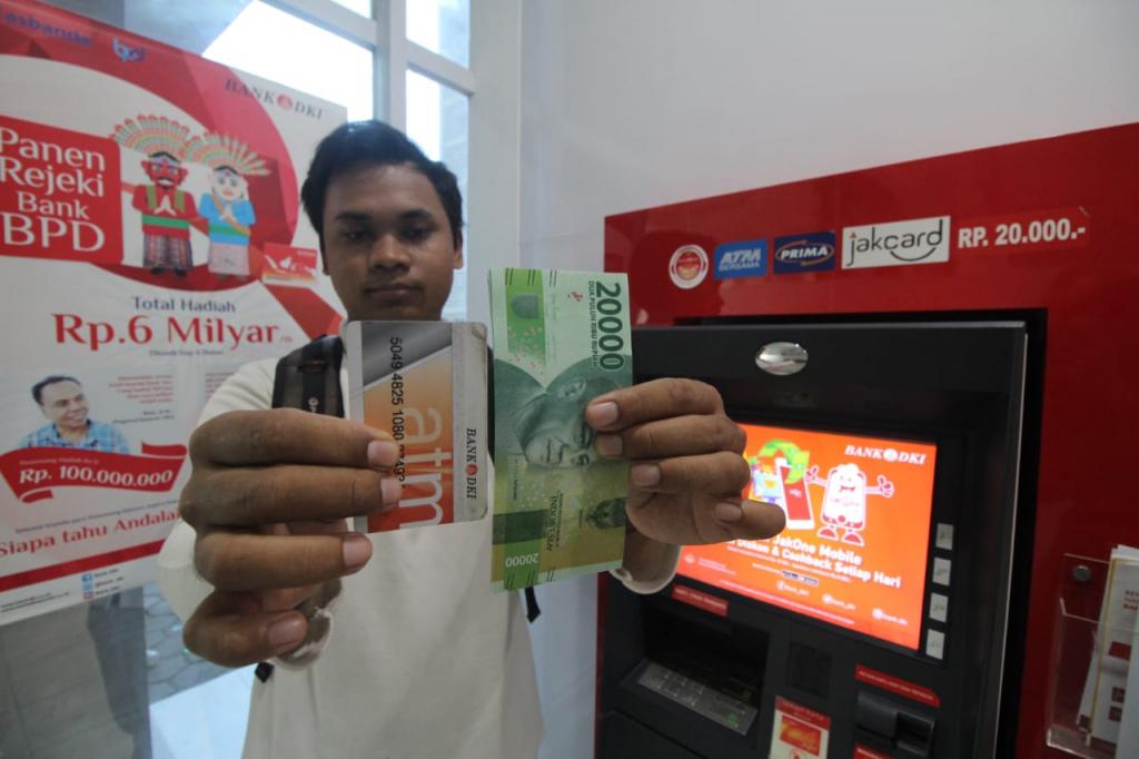 ATM Bank DKI Masih Lakukan Transaksi Nominal 20 Ribu